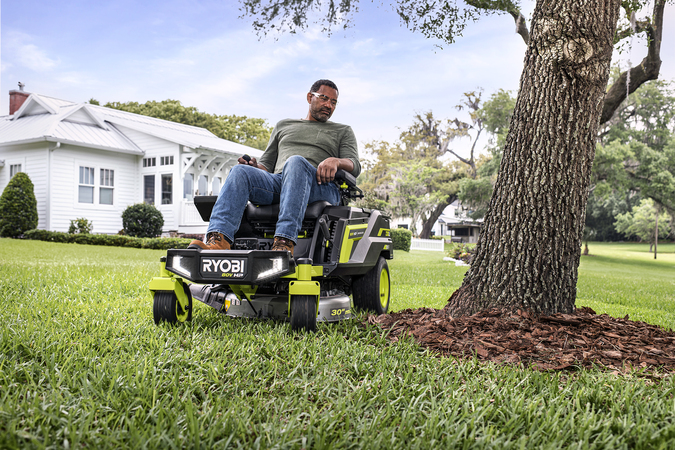 80V HP BRUSHLESS 30" LITHIUM ELECTRIC ZERO TURN RIDING MOWER | RYOBI Tools