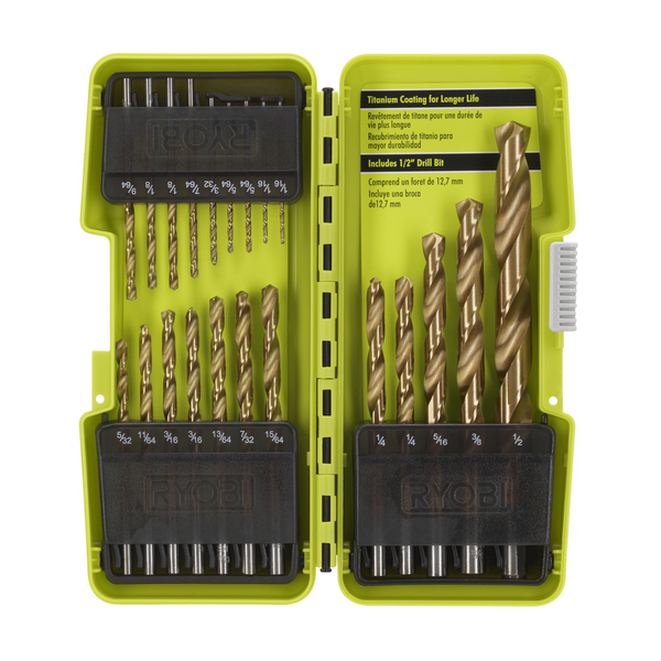 21 PC. TITANIUM DRILL BIT SET | RYOBI Tools